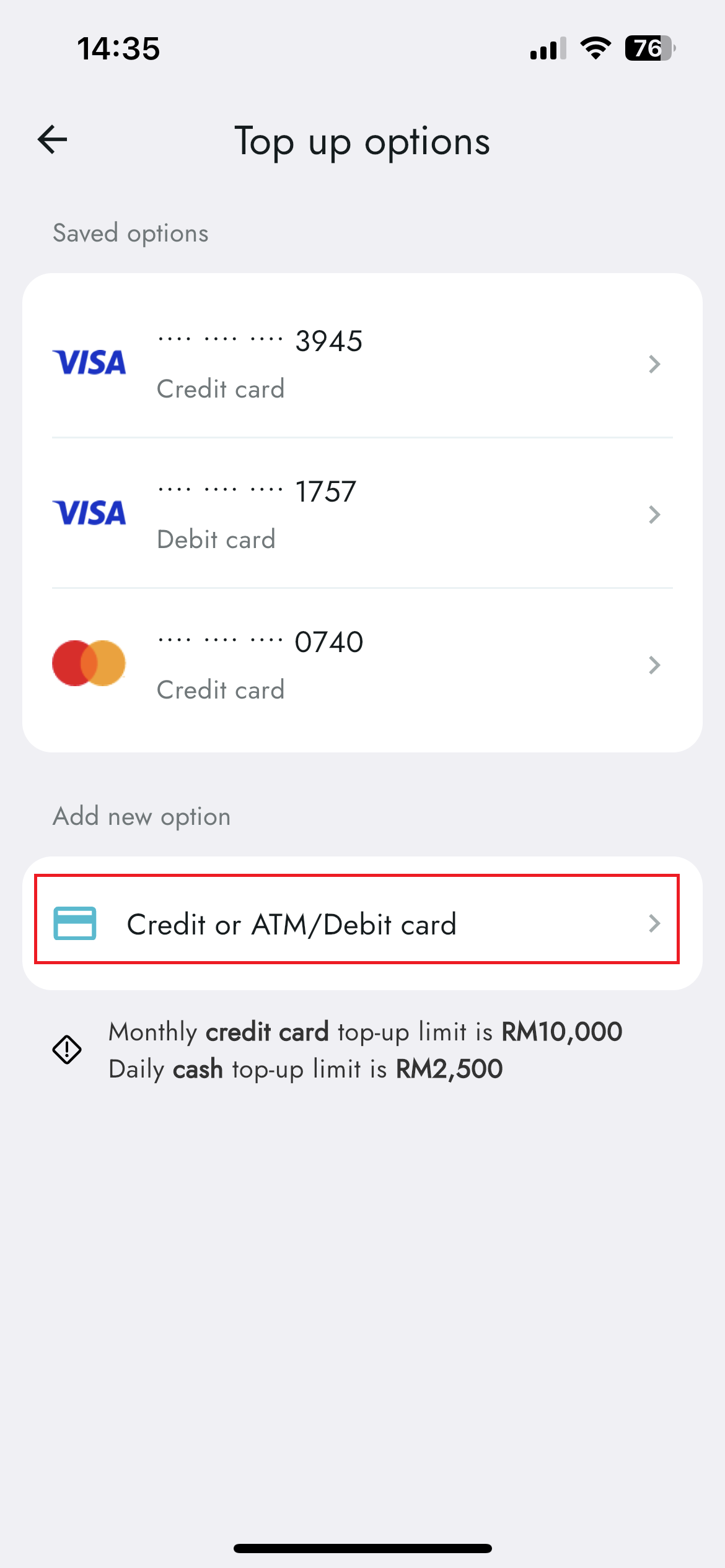 [Auto Top Up] How do I update the card details for my auto top up feature? 💳 – BigPay Malaysia ...