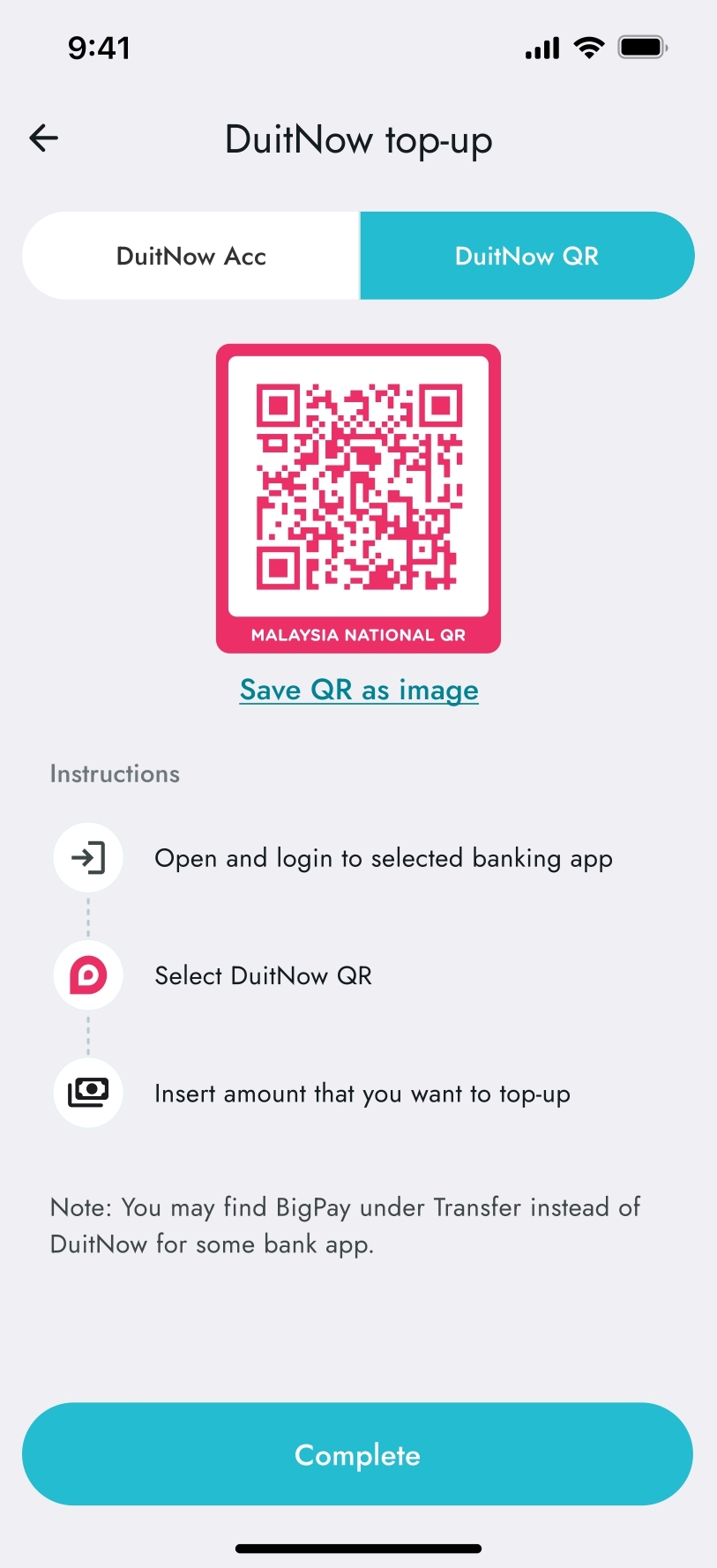 [Top Up] How do I top-up using DuitNow? 📲 – BigPay Malaysia Support